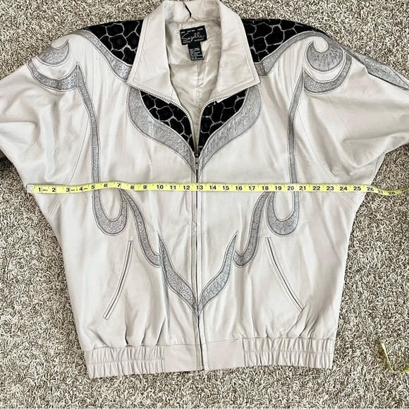 Vintage | Jackets & Coats | Vintage Suzelle Embroidered Genuine Leather ...